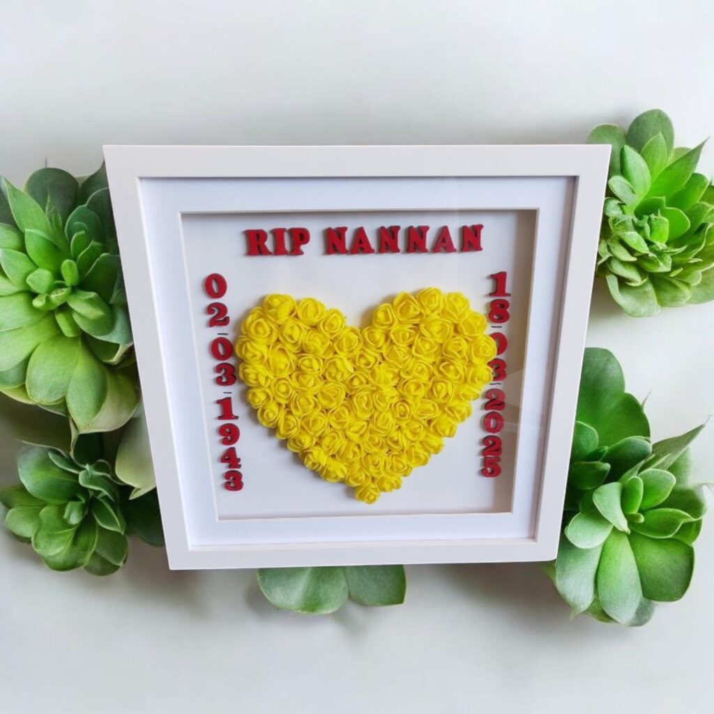 Personalised 3D Memorial Box Frame
